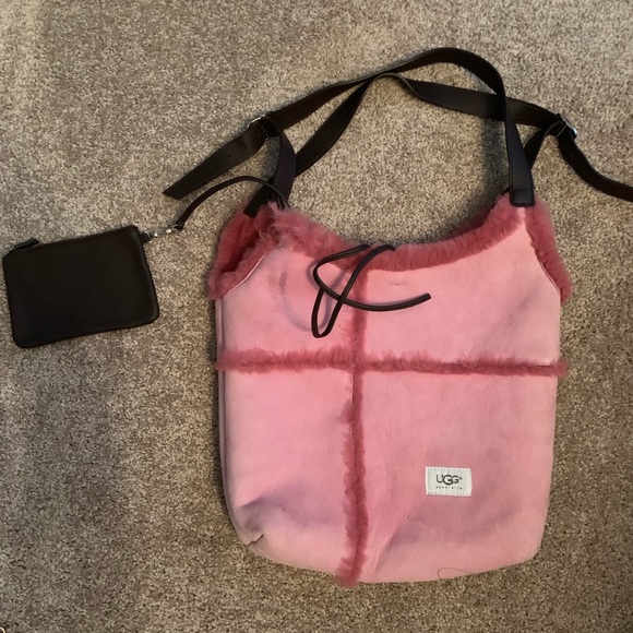 UGG | Bags | Fuzzy Ugg Purse With Attatchable Wallet | Poshmark